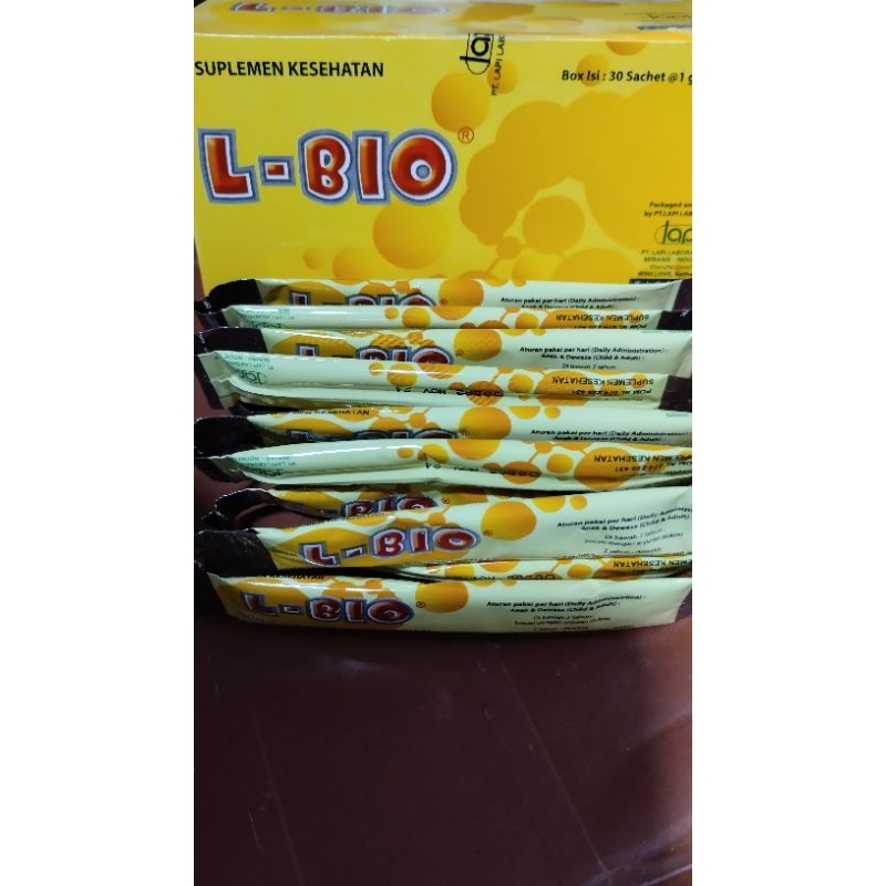 Jual L Bio Sachet isi 10/Untuk Memelihara Kesehatan Pencernaan | Shopee ...