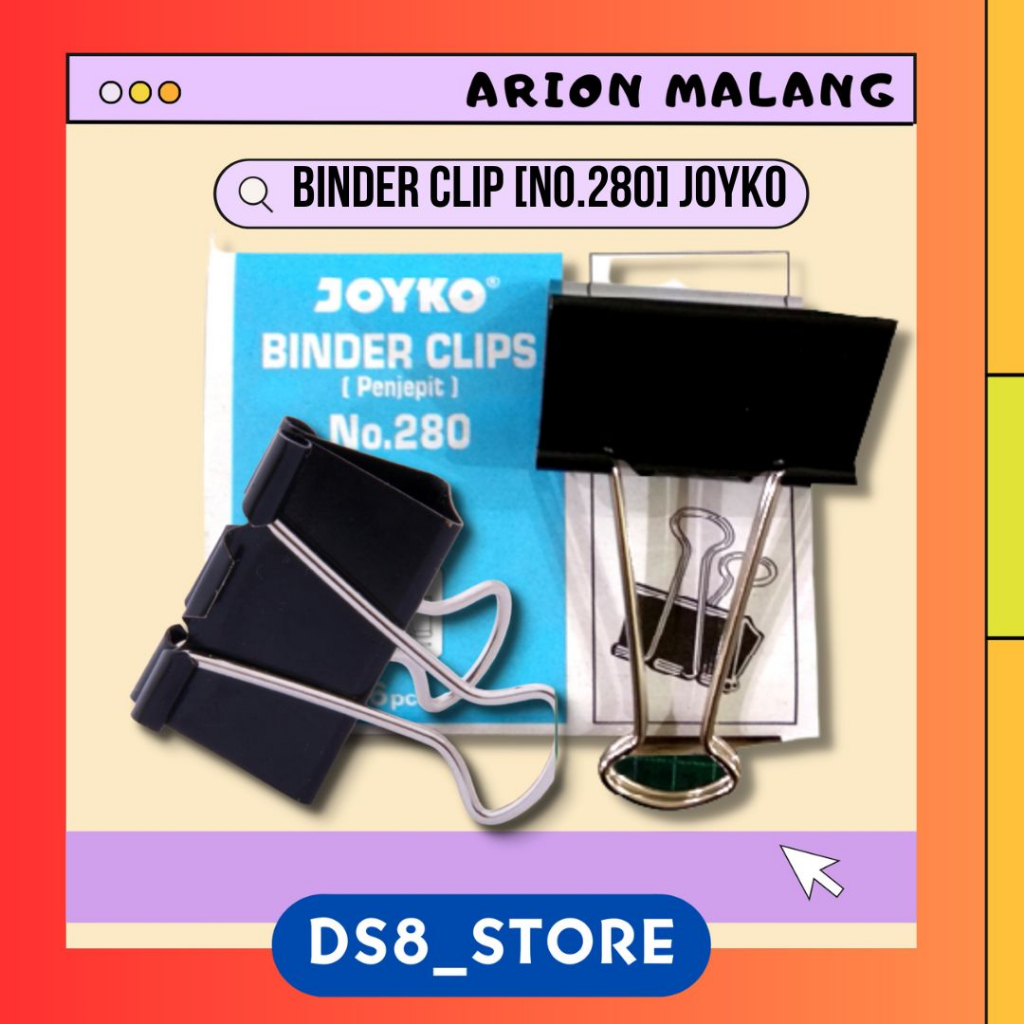 Jual Binder Clip / Penjepit Kertas No. 280 JOYKO (Pak) | Shopee Indonesia