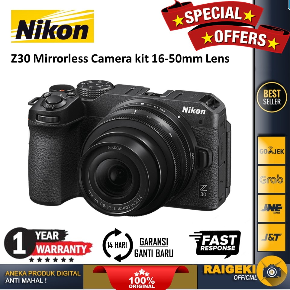 Jual NIKON Z30 Mirrorless Camera kit 16-50mm Lens - Garansi Distributor ...