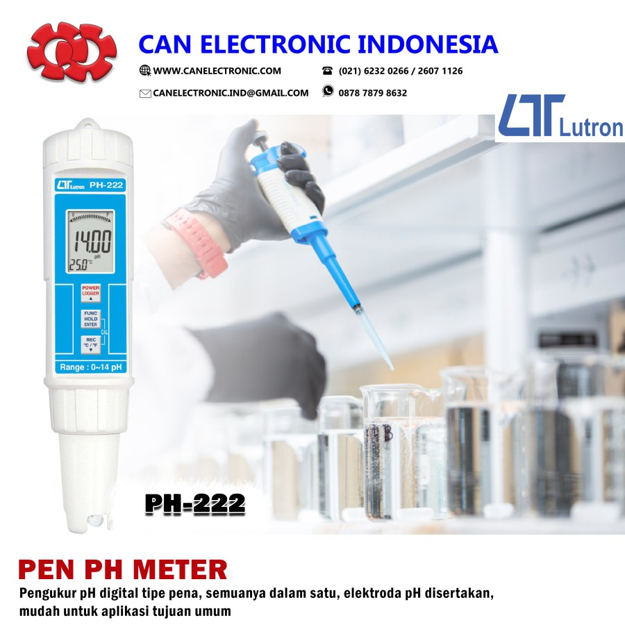 Jual Pen pH Meter ATC Lutron PH-222 | Shopee Indonesia