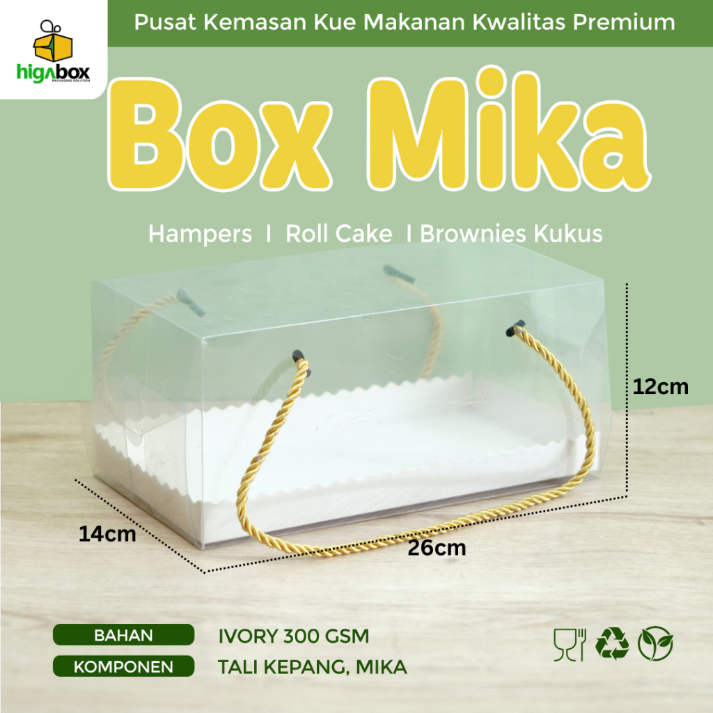 Jual Kotak Mika Tali / Box Mika Transparan / Box Mika Tali / Box kue ...