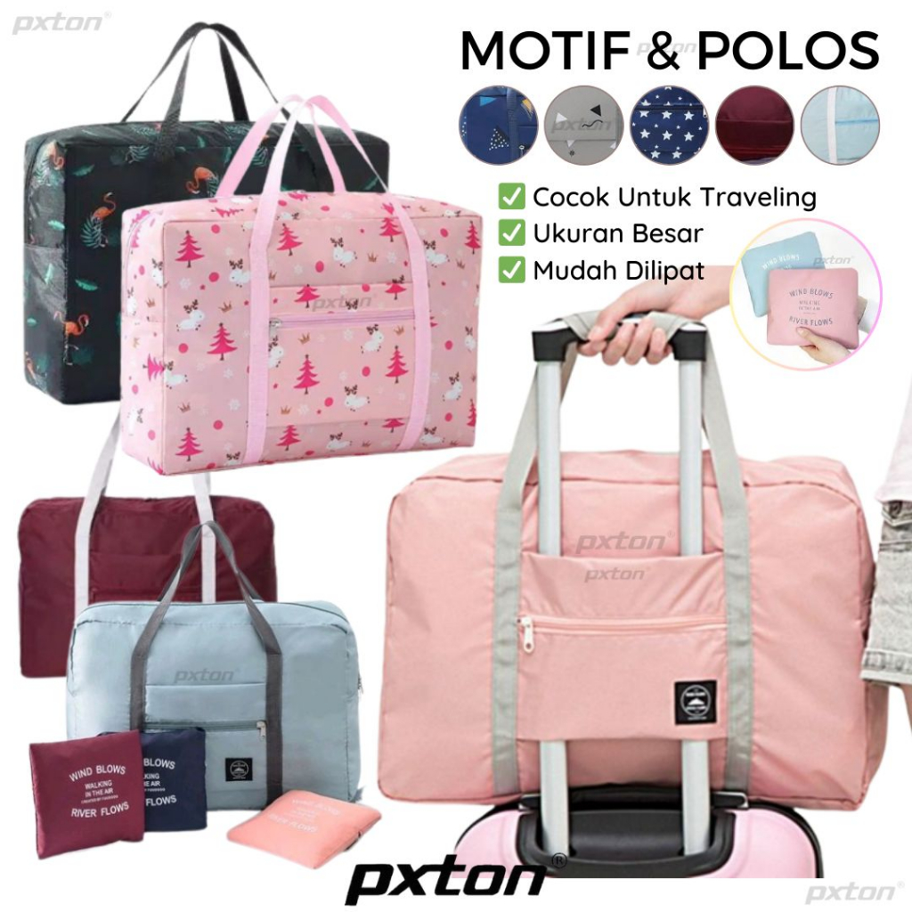 Jual PXTON - Tas Travel Motif Lipat Anti Air / Tas jinjing / Tas Hand ...