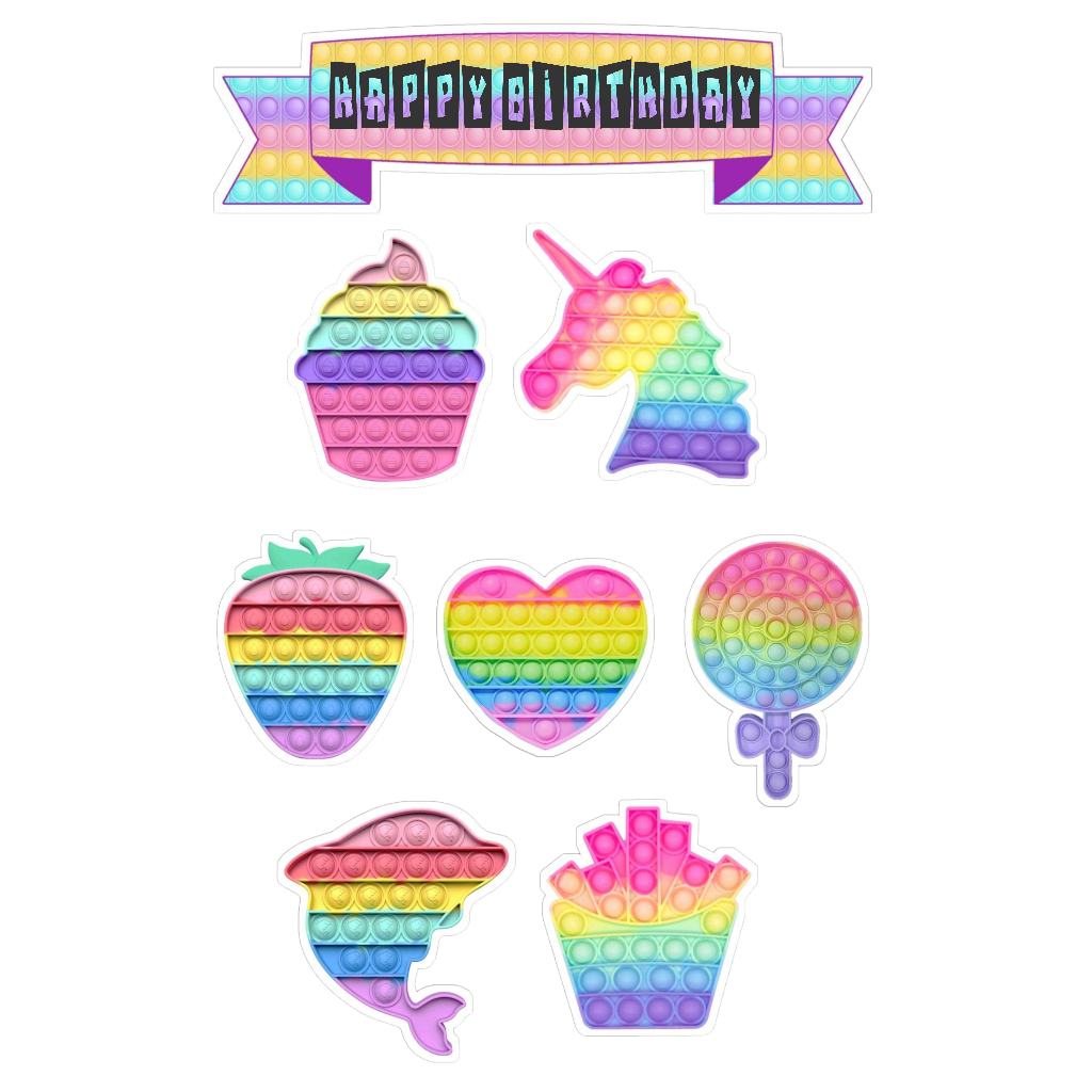 Jual TOPPER CAKE CUSTOM TOPPER ULANG TAHUN TOPPER ULTAH / HIASAN KUE ...