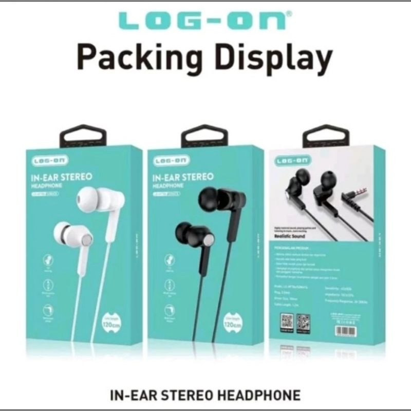 Jual LOG-ON LO-HF786 Headset Earphone in Ear Stereo LOGON HF786 ...