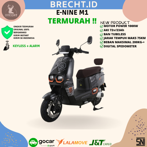 Jual Sepeda Motor Listrik E NINE M1 By E-NINE 1000 Watt | Shopee Indonesia