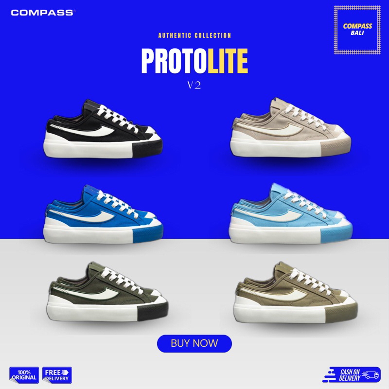 Jual Compass Proto Lite Blue / Baby Blue / Black / Olive / Sage Green ...