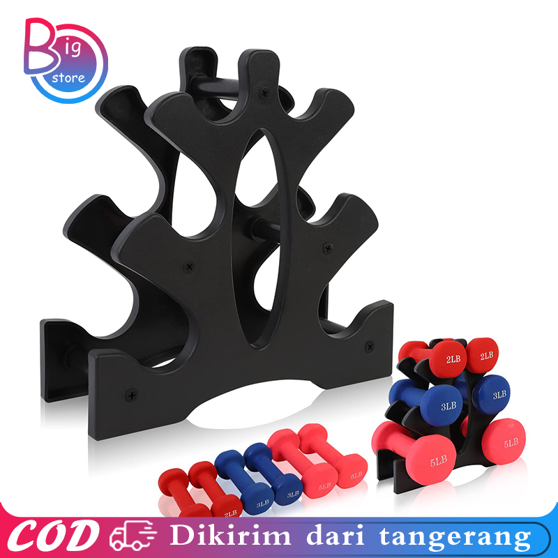 Jual Barbel Rak 3 Tingkat Holder Dumbell Home Gym Stand Dumbell ...
