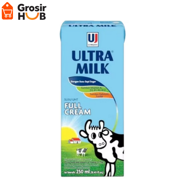 Jual Ultra Milk Full Cream 250ml 1 Dus isi 24pcs | Shopee Indonesia