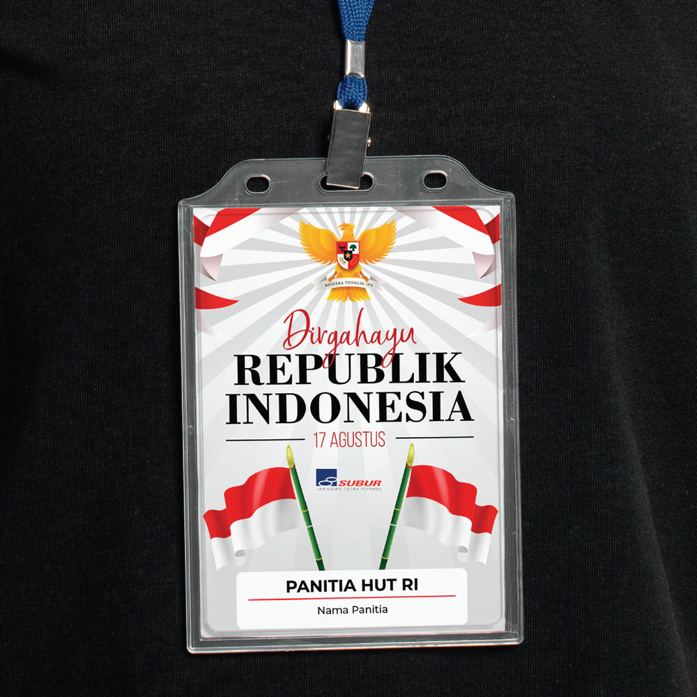 Jual NAMETAG PANITIA 17 AGUSTUS LOMBA KEMERDEKAAN AGUSTUSAN TALI ...