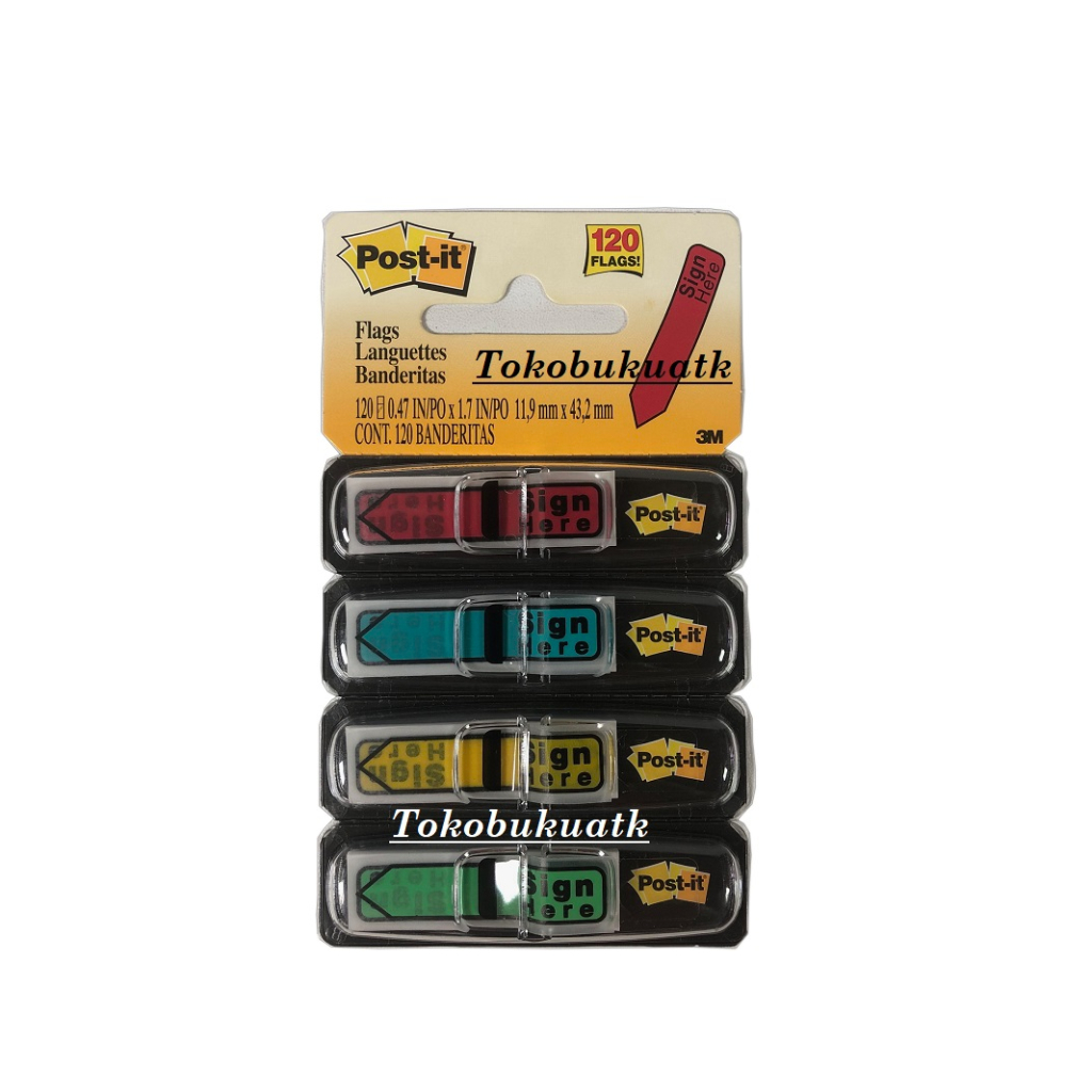 Jual Sticker Sign Here 684-SH, Post It 3M 684-SH | Shopee Indonesia