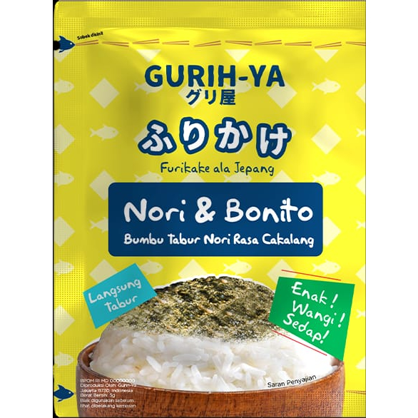 Jual 12+ GURIHYA GURIH-YA FURIKAKE SACHET NORI RUMPUT LAUT 5,5G ...