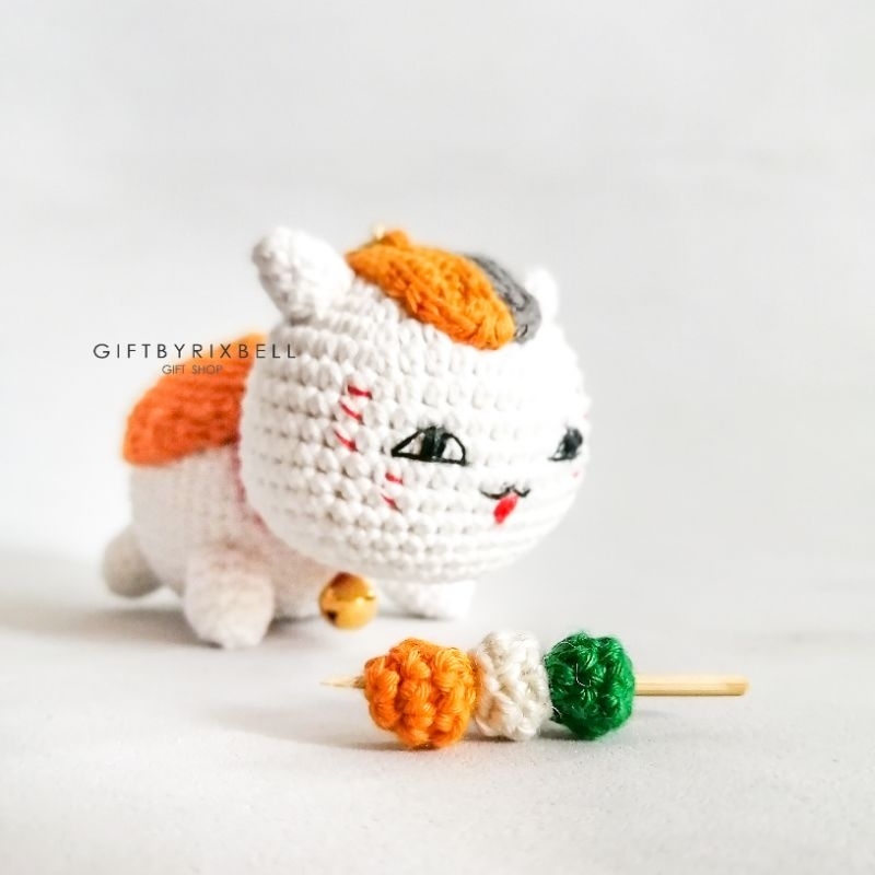 Jual RB Nyanko Sensei Crochet Keychain (gantungan kunci anime kucing ...