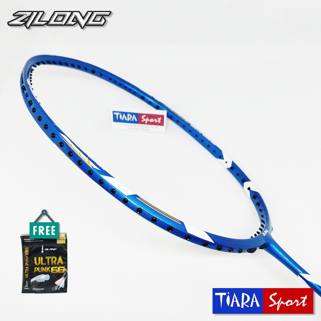 Jual Raket Zilong GROUNDZERO - Blue - Biru Badminton Set Free Senar ...