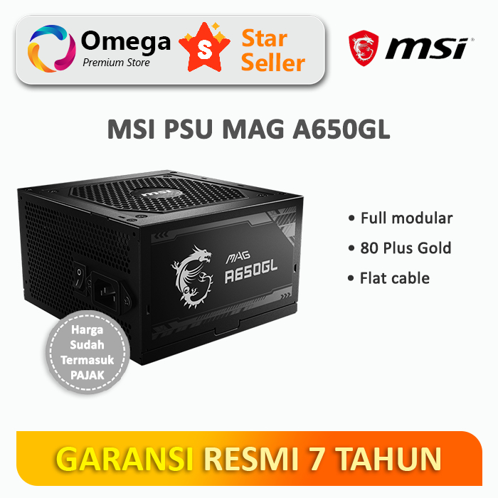 Jual MSI MAG A650GL Power Supply PSU 80+ Gold | Shopee Indonesia