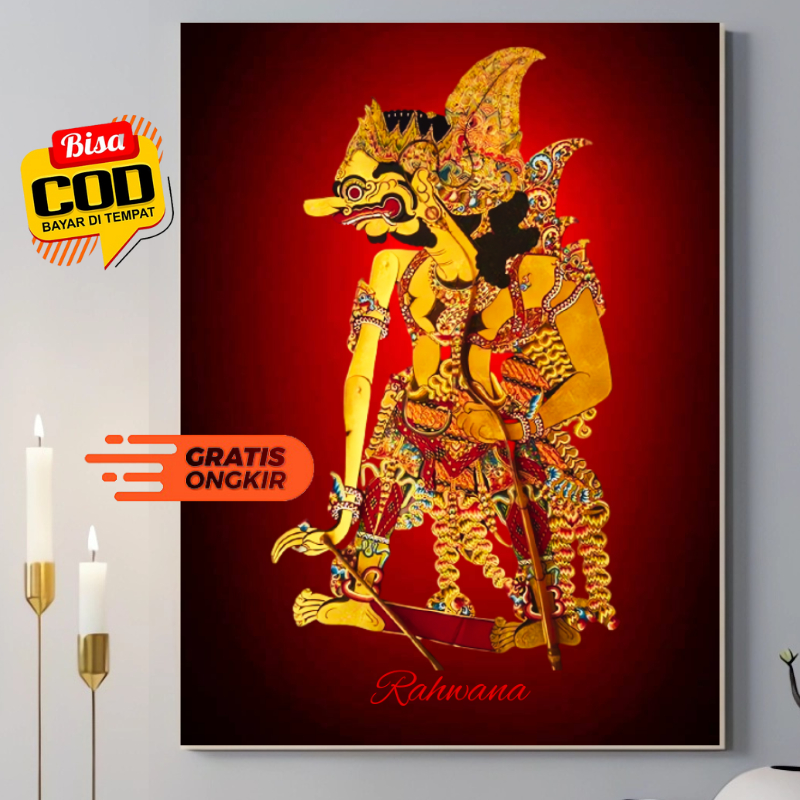 Jual Poster Wayang Kuli Rahwana Untuk Hiasan Diinding Atau Wall Dekor ...