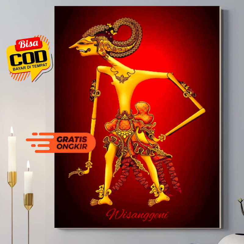 Jual Poster Wayang Kulit Wisanggeni Untuk Hiasan Dinding Atau Wall ...