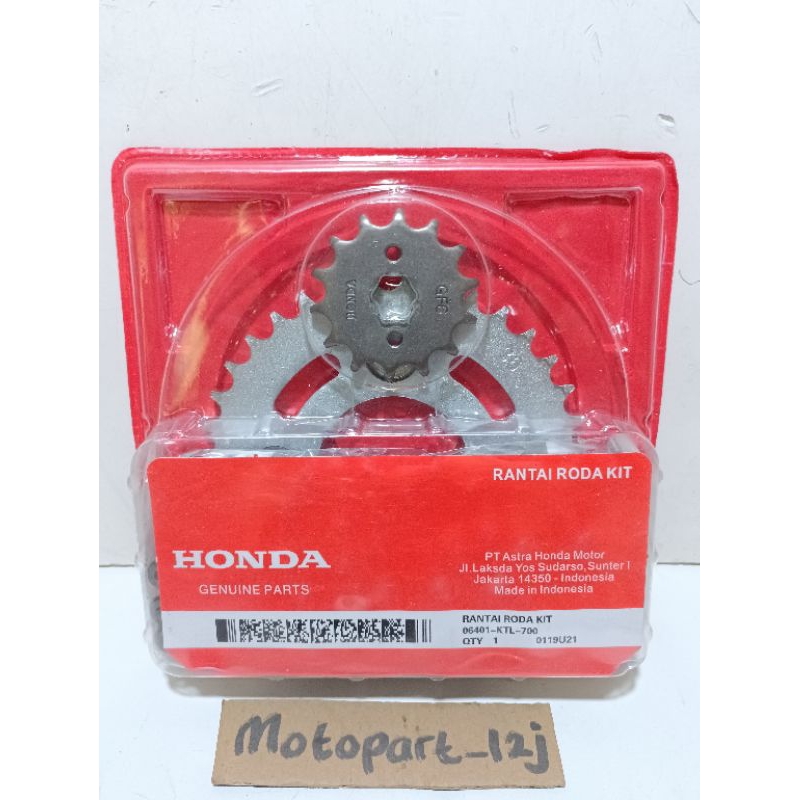 Jual Paket Gir Set (KTL) Honda Supra fit new Supra X 125 Karisma Revo lama Blade lama asli HGP ...