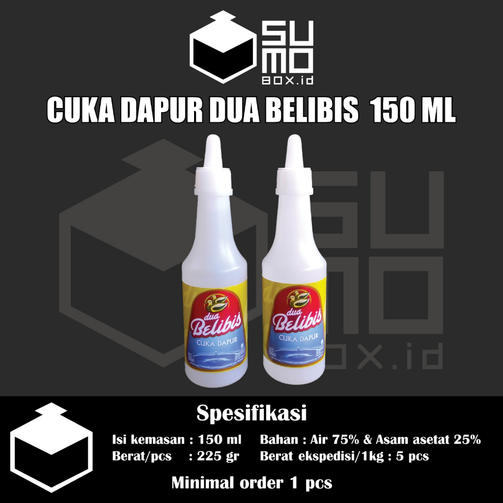 Jual Cuka Dapur Dua Belibis 150ml | Shopee Indonesia