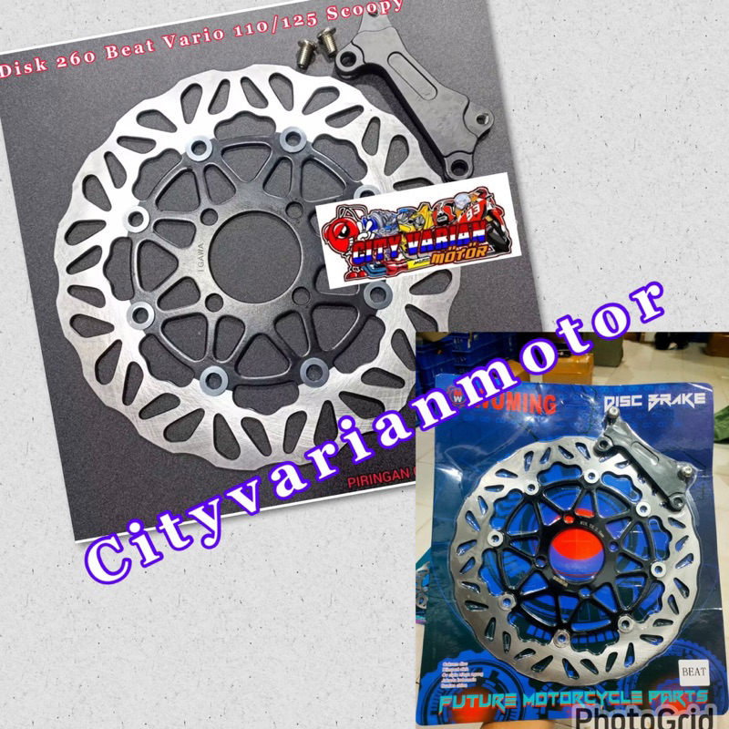 Jual piringan cakram lebar 260 mm motor beat vario scoopy genio Beat ...