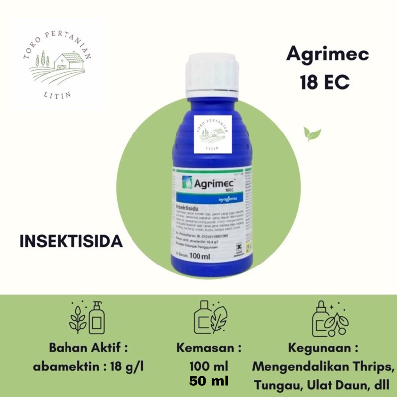 Jual Agrimec 18 EC - 50 ml (Insektisida Akarisida) Mengendalikan Thrips ...
