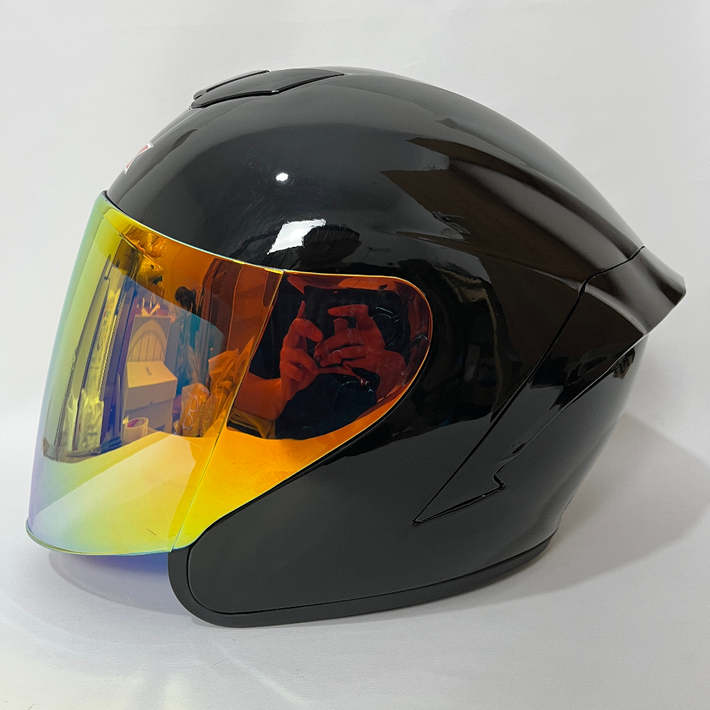 Jual Helm CRX AK-1 Hitam Glossy - Polos Solid - Helem Helmet Dewasa SNI (bukan Kairoz NFJ Sonic ...