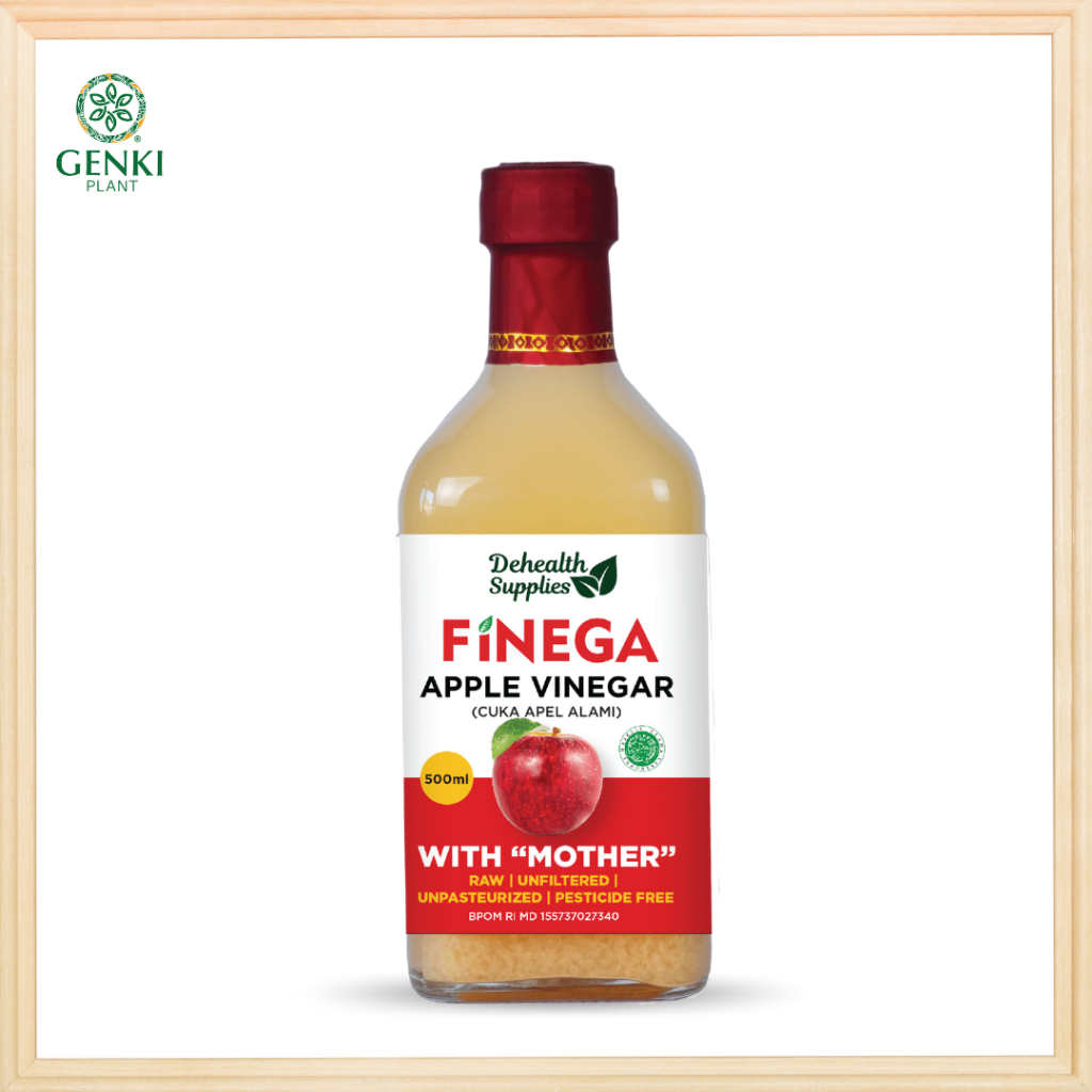 Jual Finega Apple Cider Vinegar With The Mother / Cuka Apel (Botol Kaca ...