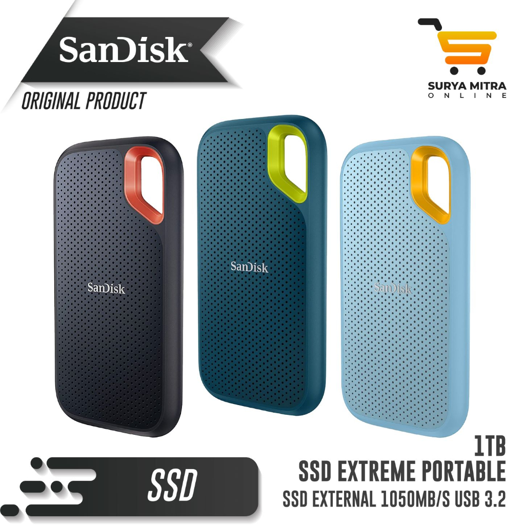 Jual Sandisk Extreme Portable SSD E61 1TB 1050MB/s USB 3.2 E-61 - Garansi Resmi | Shopee Indonesia