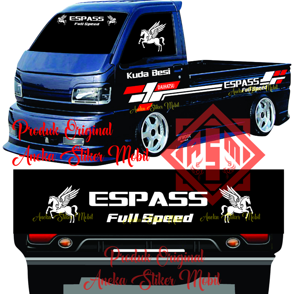 Jual Stiker Pick Up Espass Model Kuda Besi Terbaru | Shopee Indonesia