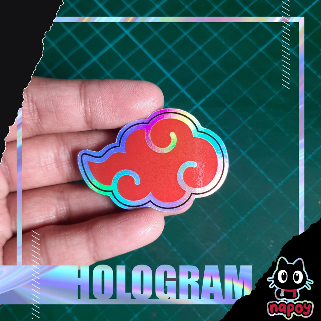 Jual Stiker Hologram Anime Naruto Awan Logo Akatsuki | Shopee Indonesia