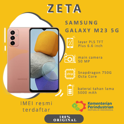 Jual SAMSUNG GALAXY M23 5G RAM 6 GB / ROM 128 GB - BARU, GARANSI SEIN | Shopee Indonesia