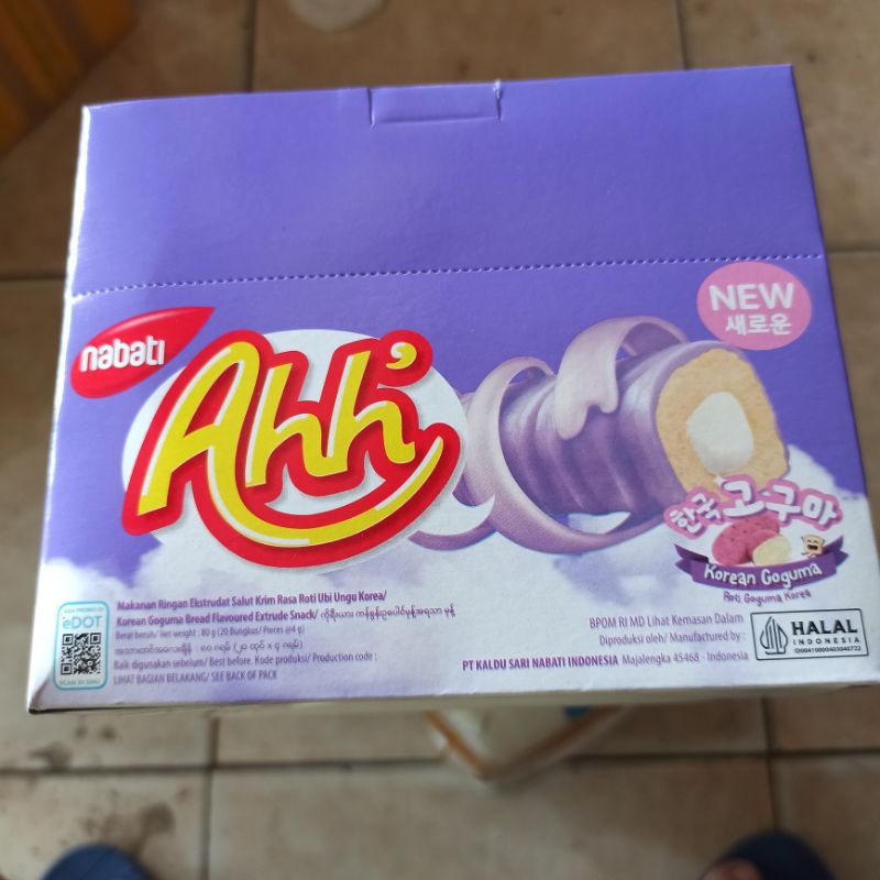 Jual Snack Wafer Roll Nabati Ahh Rasa Roti Ubi Ungu Korean Goguma ...