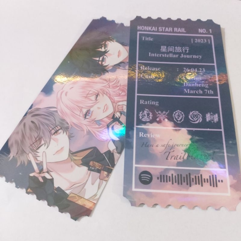 Jual Ticket Kpop custom cetak print tiket holo glitter glossy matte ...