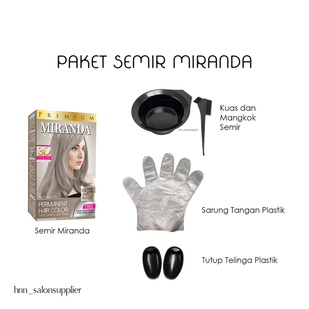 Jual Paket Semir Rambut Salon Barber Miranda Murah Lengkap | Shopee ...