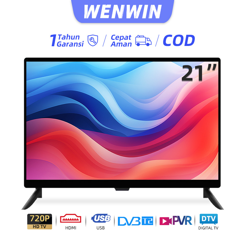 Jual WENWIN LED Monitor 21/22/24/25 inch Digital Analog TV HD Ready ...