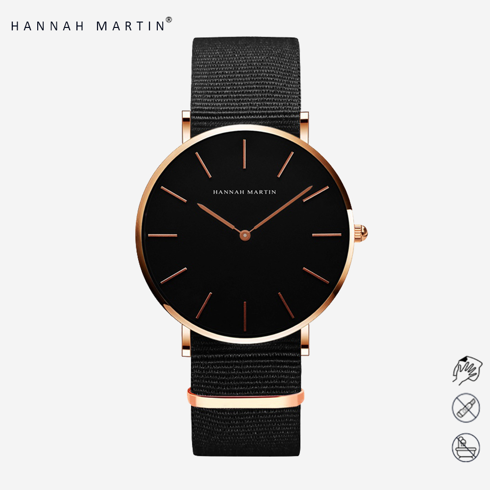 Jual HANNAH MARTIN Jam Tangan Pria 100% Original Sangat tipis Quartz ...