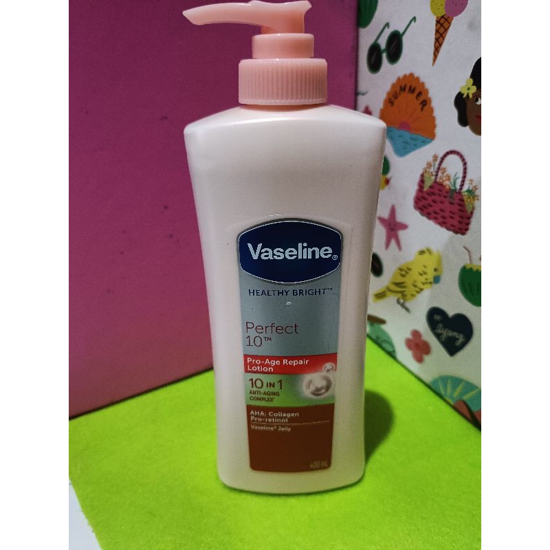 Jual VASELINE healthy bright perfect 10 body lotion 400ml | Shopee Indonesia