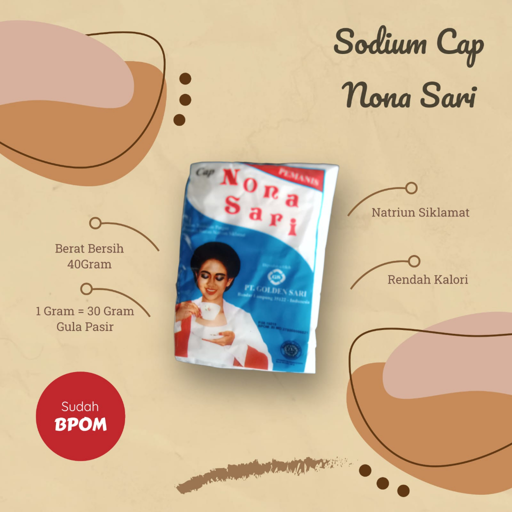 Jual Nonasari Sodium Pemanis Buatan Cap Nona Sari Sodium Cyclamate ...