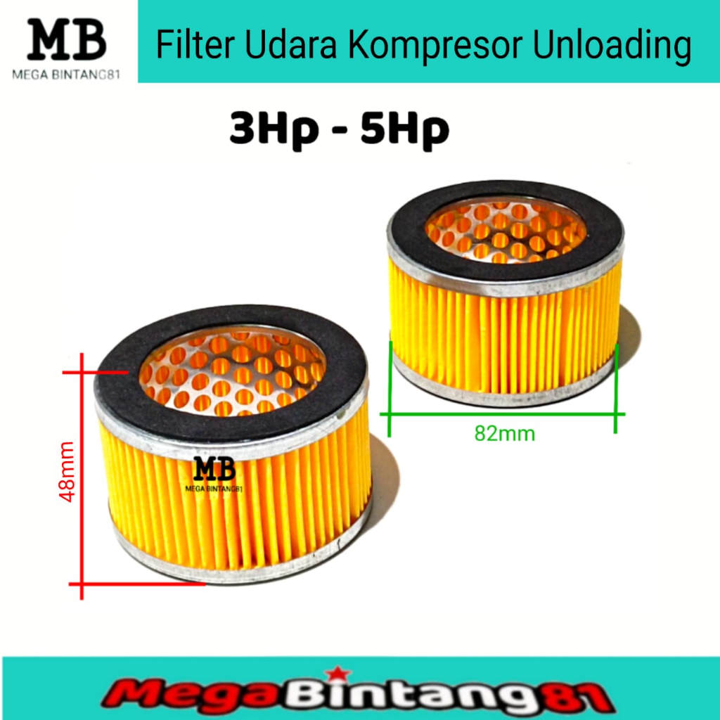 Jual Air filter saringan udara kompresor 3-5hp saringan kompresor udara ...