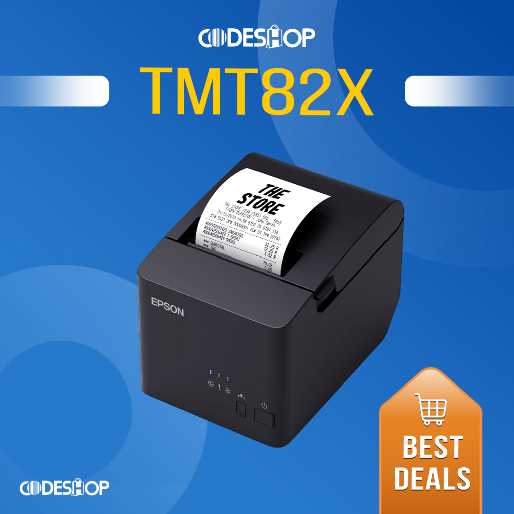 Jual Printer Kasir Thermal EPSON Cetak Struk 80mm TM-T82 AUTOCUTTER ...