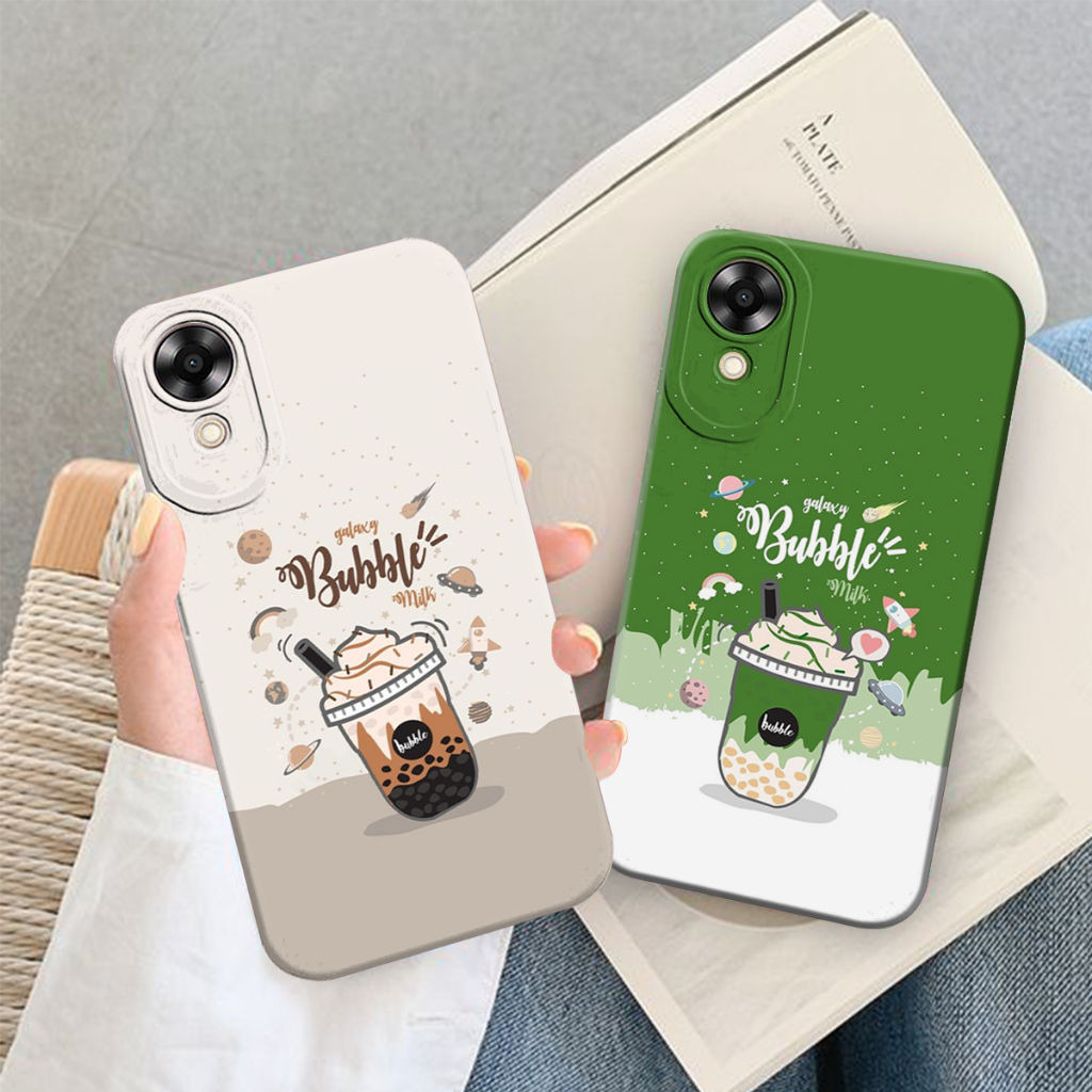 Jual [OK13] Softcase Oppo A17k Motif Boba Brown Sugar - Case Aesthetic ...
