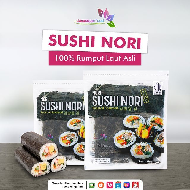 Jual Nori Sushi nori lembaran 10lbr 25gr | Shopee Indonesia