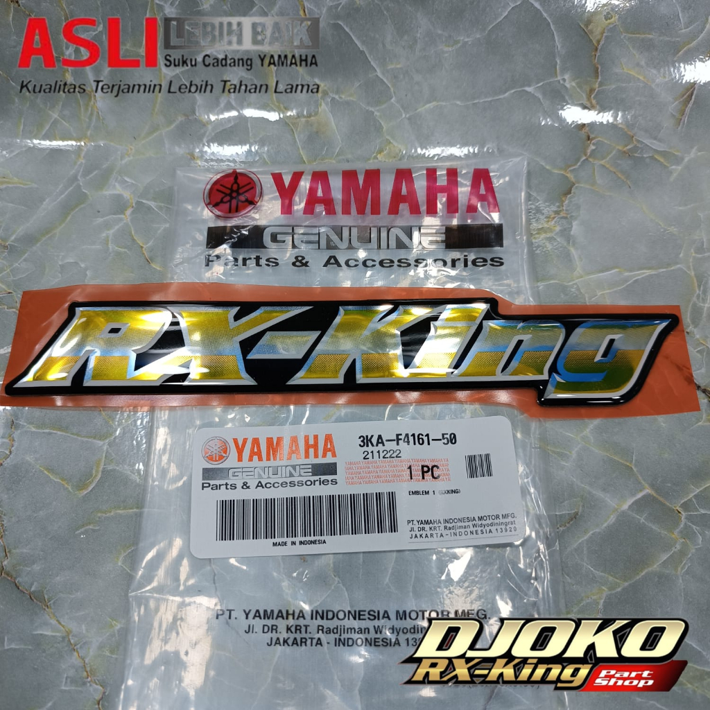 Jual emblem dop aki rx king new 2005 ORIGINAL YAMAHA GENUINE PART (YGP ...