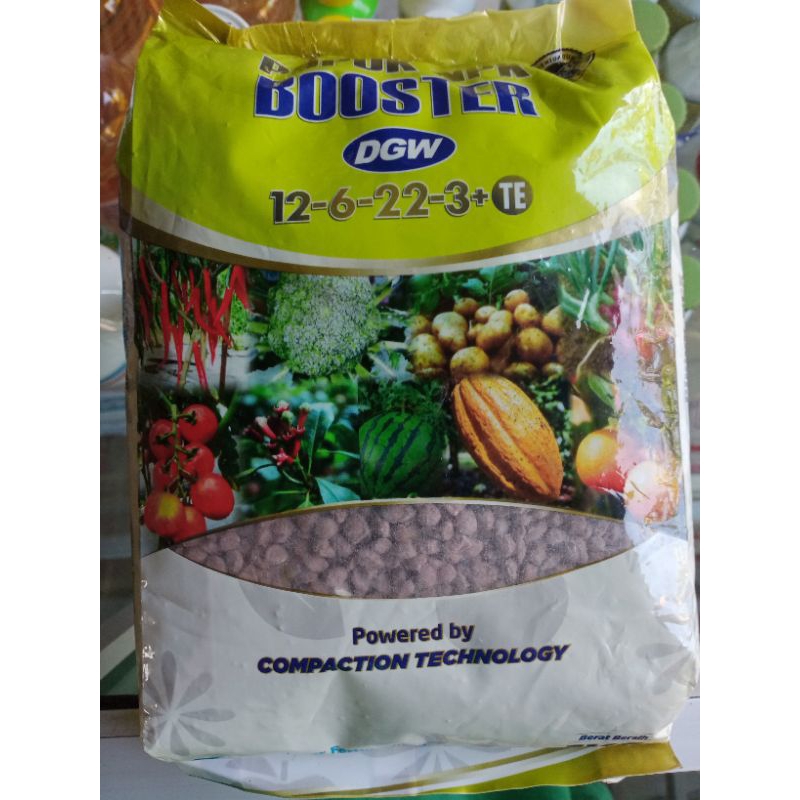 Jual PUPUK NPK BOOSTER 12-6-22-3+TE DGW 1 kg ( Pupuk Buah untuk Tanaman ...