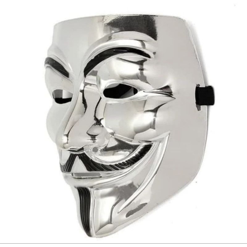 Jual Topeng Halloween Topeng Vendetta Silver&Gold | Shopee Indonesia