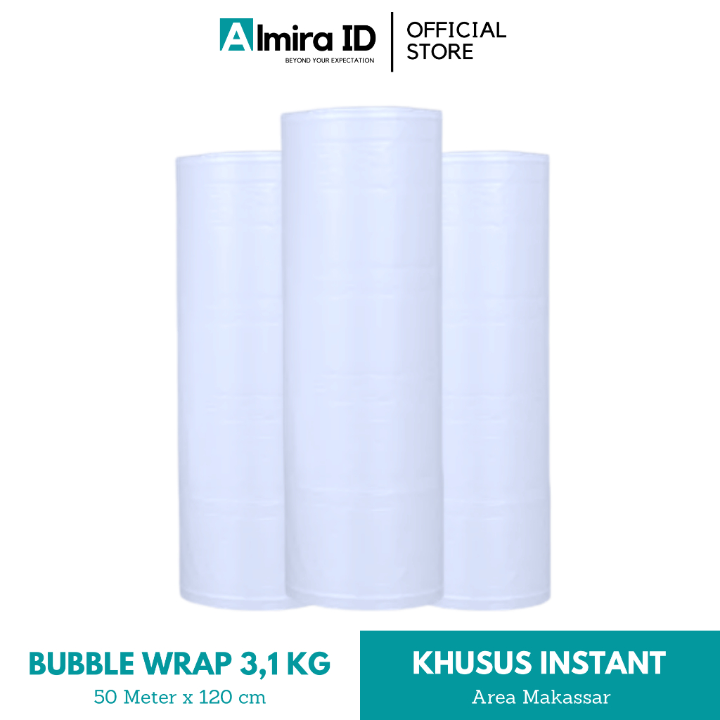 Jual [3,1 kg] Bubble Wrap 50 meter x 125 cm Tebal dan Berat 3,1 kg ...