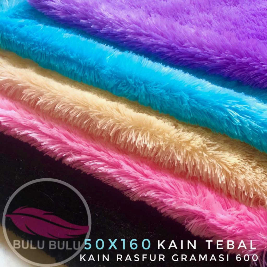 Jual Kain Bulu Rasfur Lembut 50x170 | Shopee Indonesia