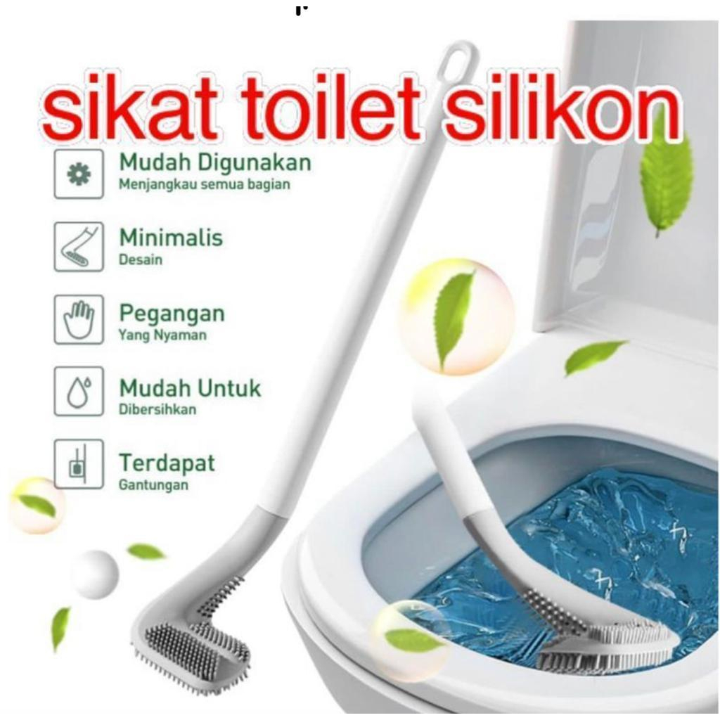 Jual SIKAT TOILET SILICONE SIKAT PEMBERSIH TOILET SILIKON GOLF / SIKAT ...