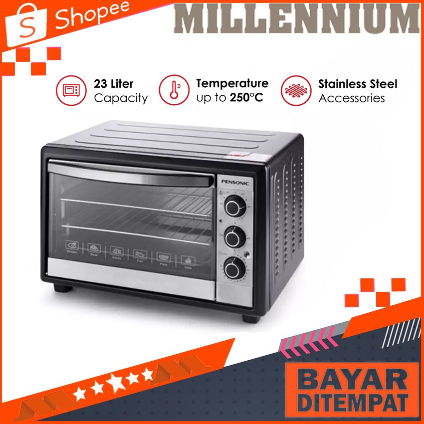 Jual Electric Oven Listrik Pensonic - PEOI-2305 Hitam 23 Liter Ready ...