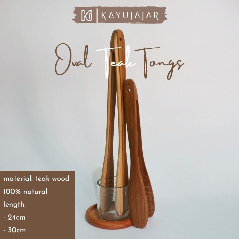 Jual KAYUJAJAR - Oval Teak Tongs/ Capitan/ Jepitan Kue Gorengan Kayu ...
