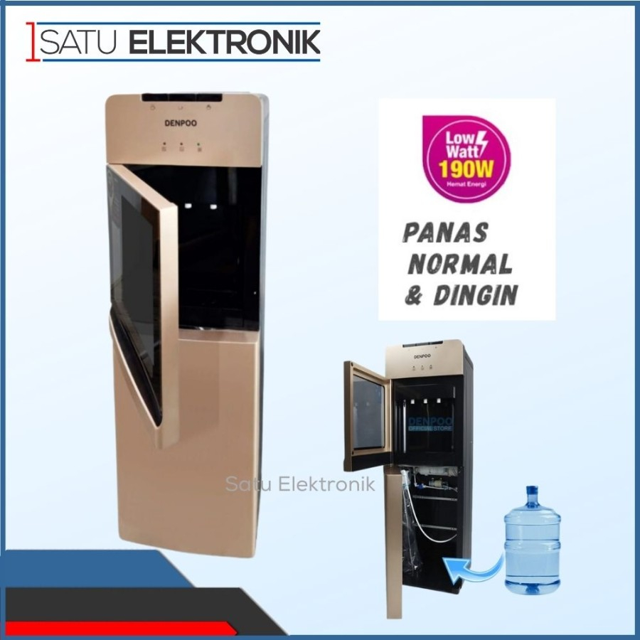 Jual DENPOO DDB59 Dispenser Air Galon Bawah dengan Penutup Low Watt ...